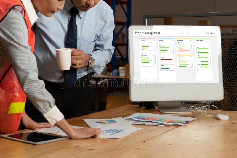 Project Planning Software for Modish Business Project Management Stock ...