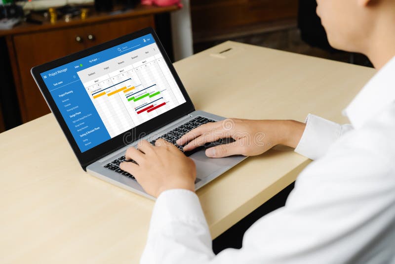 Project Planning Software for Modish Business Project Management Stock ...
