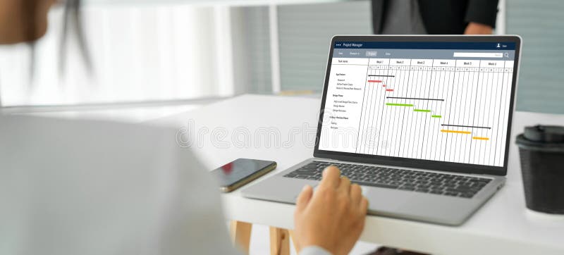 Project Planning Software for Modish Business Project Management Stock ...
