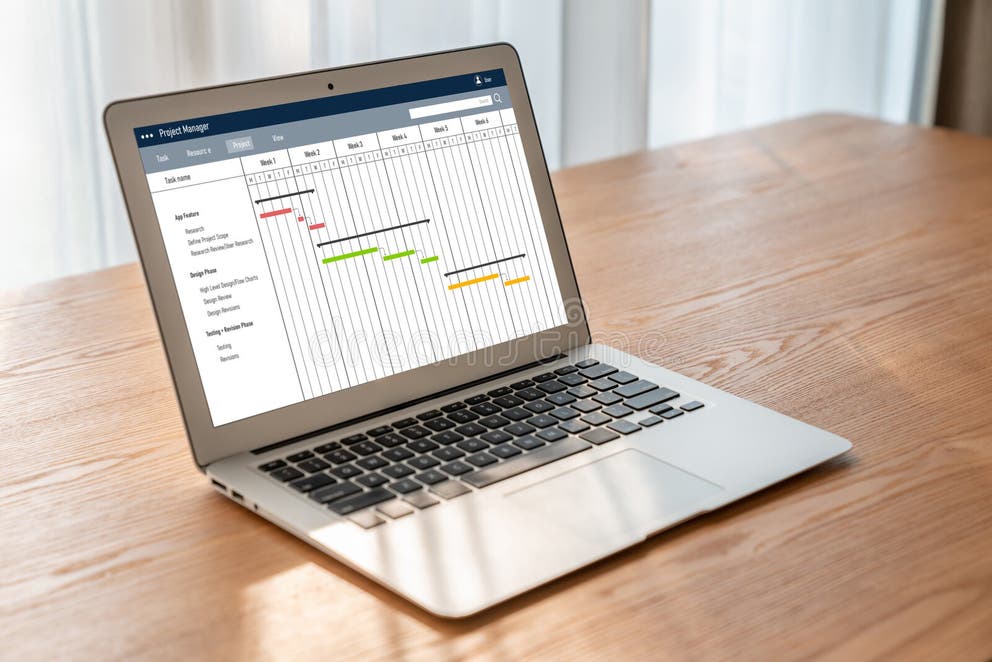 Project Planning Software for Modish Business Project Management Stock ...