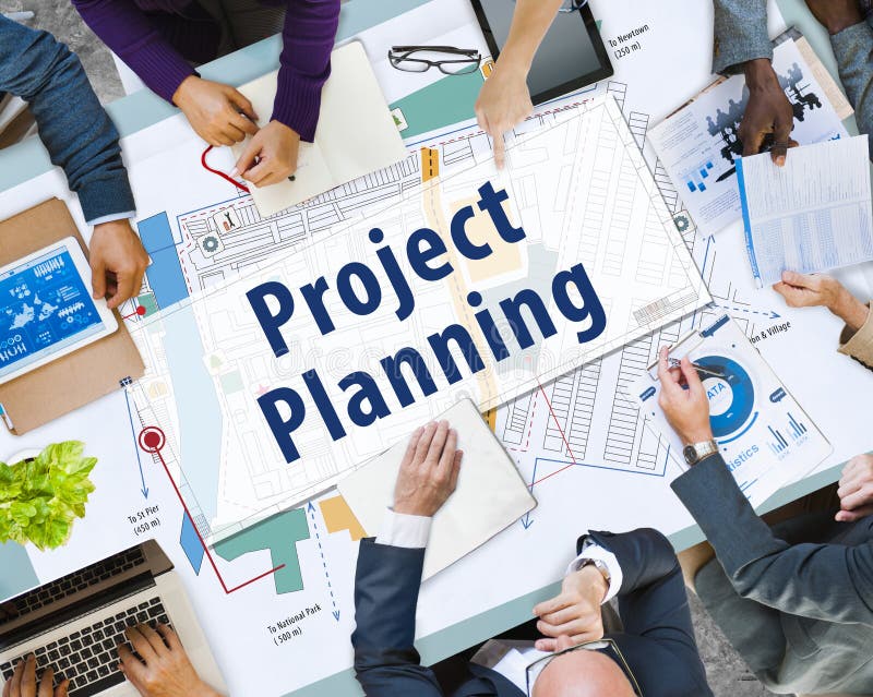 Project Planning Strategy Vision Tactics Design Plan Concept Stock ...