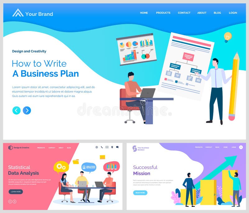 Project Planning with Team. Partnership Management Stock Vector ...