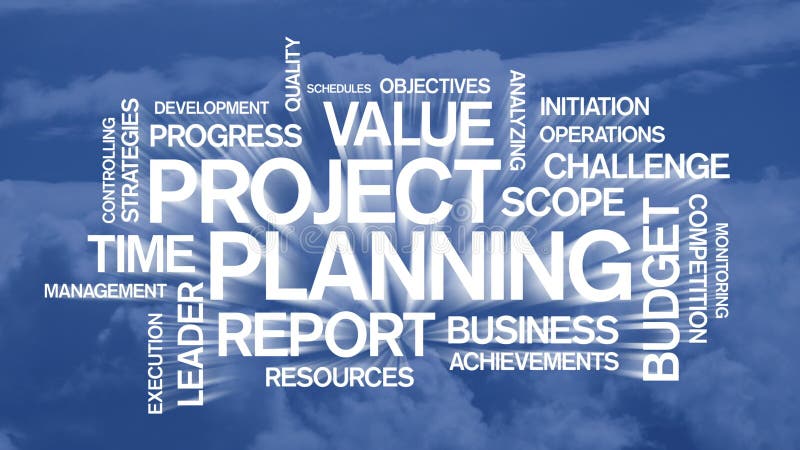 4k Project Planning Animated Tag Word Cloud,Text Design Animation ...