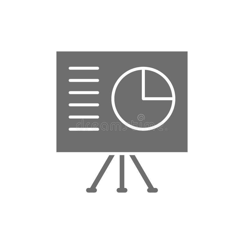 Project Presentation, Manual To Mechanism Grey Icon. Stock Illustration ...