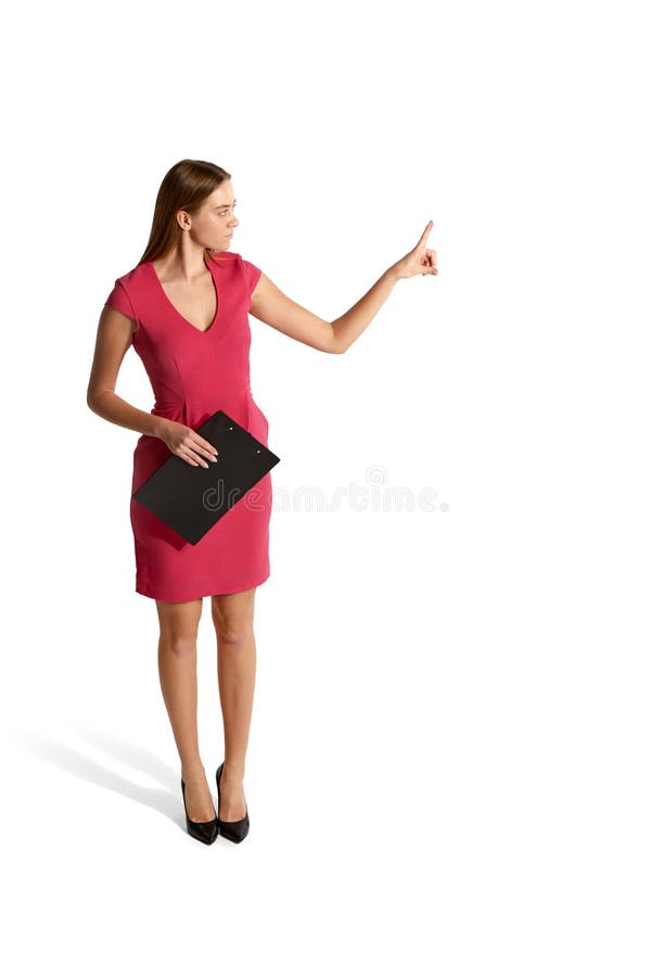 Project Presentation. Young Woman, Project Manager Talking about ...