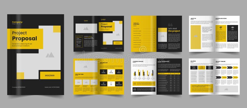 Project Proposal or Business Proposal Brochure Template and Company ...