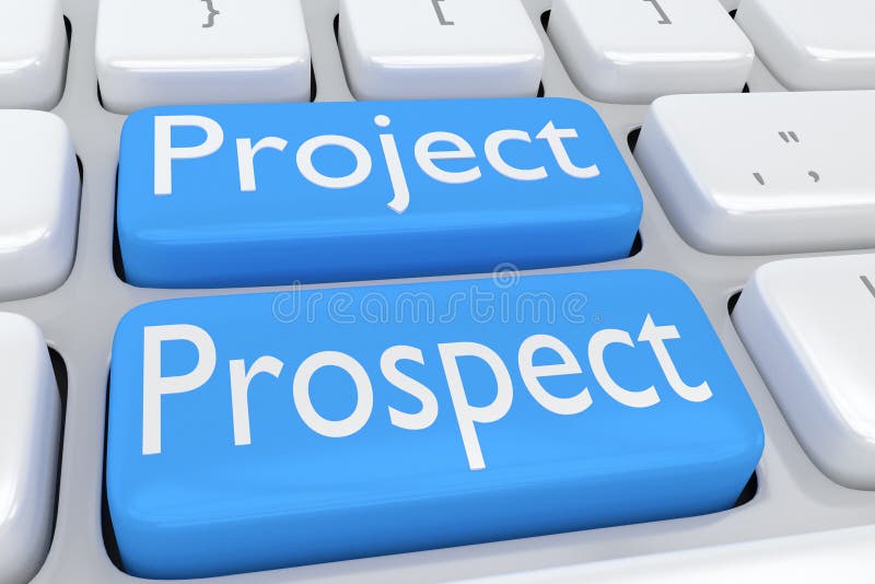 Project Prospect concept stock illustration. Illustration of future ...