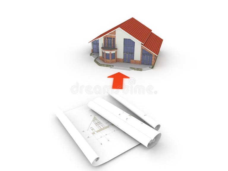Project and realization stock illustration. Illustration of isolated ...
