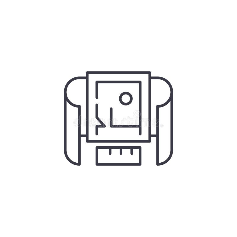 Project Research Linear Icon Concept Project Research Line Vector Sign