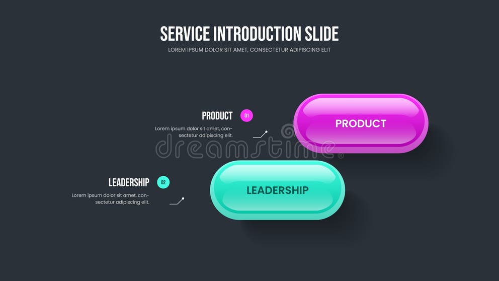 Visual Innovation 2 Option Diagram Slideshow Layout Stock Vector ...