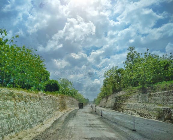 Project road south of java stock photo. Image of road - 103842278