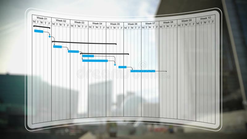 Project Schedule Work Processes, Gantt Chart Diagram, Business ...