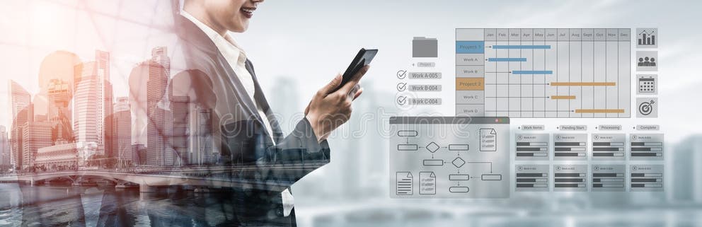 Project Scheduling Dashboard with Gantt Chart Overview Parse Stock ...
