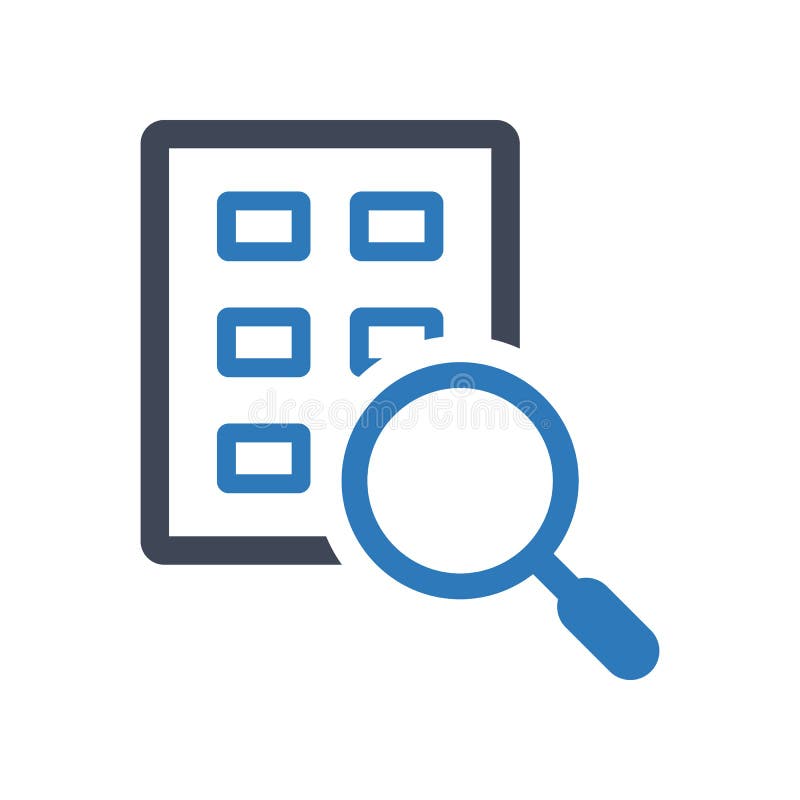 Project Search Icon. Vector Graphics Stock Vector - Illustration of ...