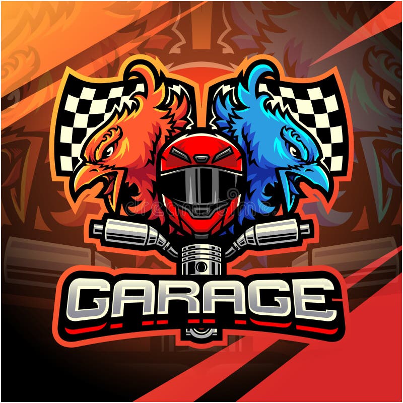 Phoenix Racing Esport Mascot Logo Design Stock Vector - Illustration of ...