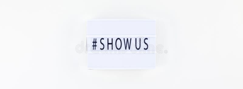 Project Show Us Concept with Lightbox Stock Image - Image of beautiful ...
