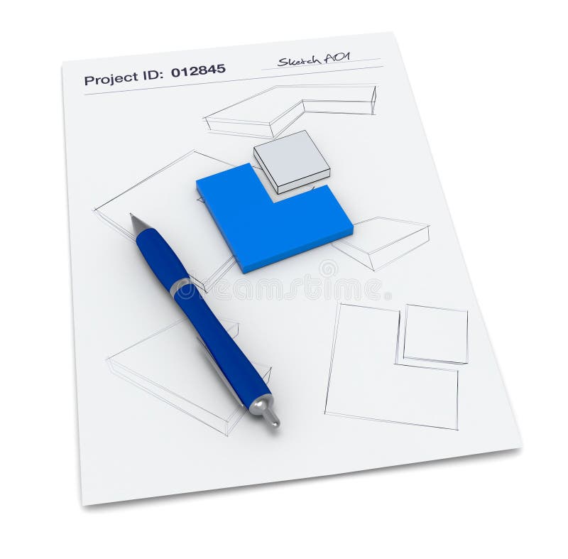 Project sketch stock illustration. Illustration of design - 31683655