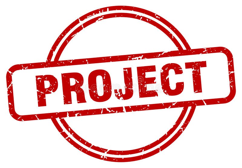 Project Stamp. Project Round Vintage Grunge Label Stock Vector ...
