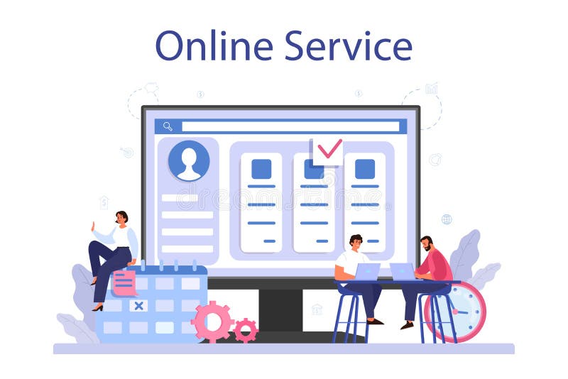 Project Start Online Service or Platform. Start Up Business Stock ...