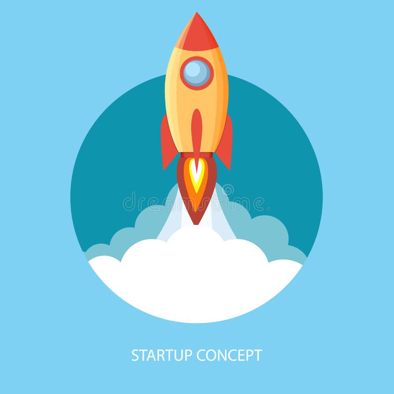 Project Start Up and Development Process. Stock Vector - Illustration ...