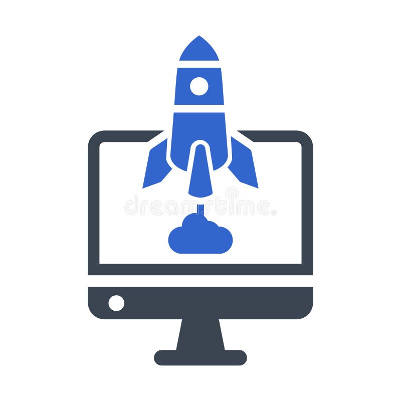 Project start up icon stock vector. Illustration of launch - 239873535