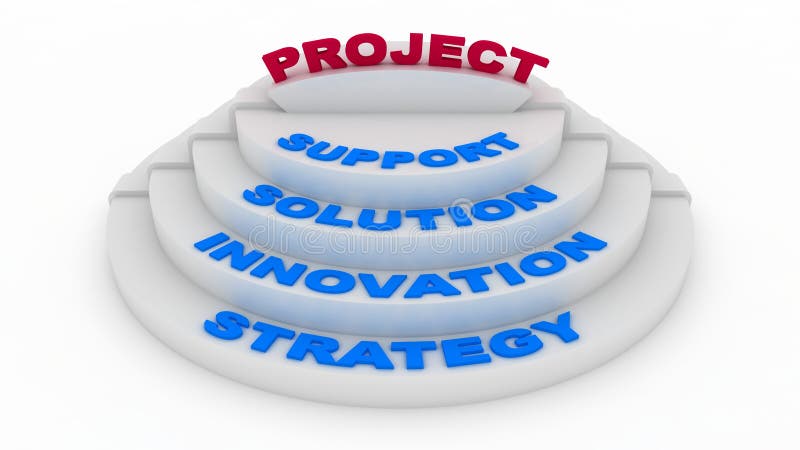 Project Steps 3d Stairs Design Stock Illustration - Illustration of ...