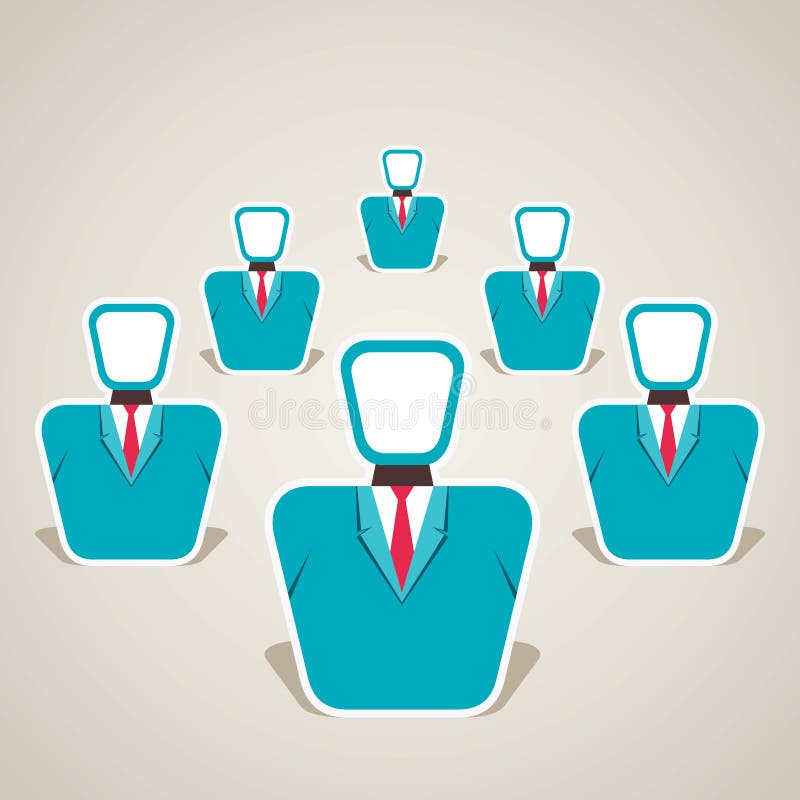 Project team concept stock vector. Illustration of male - 32618537