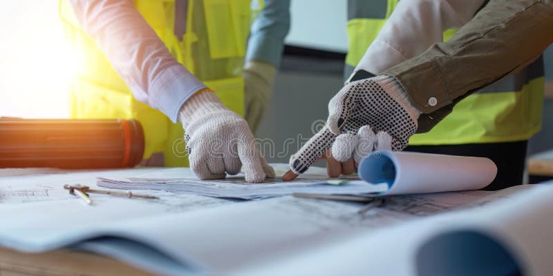 Project Team of Engineers and Architects Planing for New Project ...