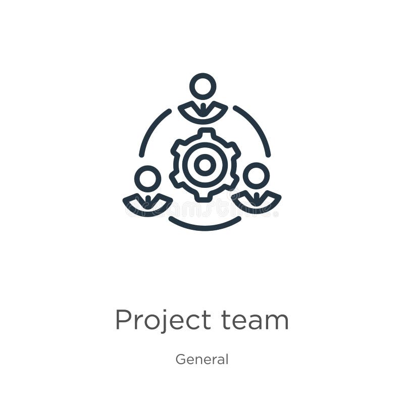 Project Team Icon Vector. Trendy Flat Project Team Icon from General ...
