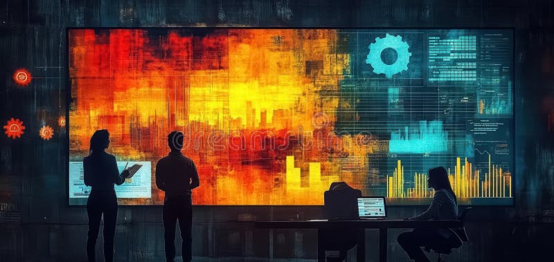 Project Teams Conducting Retrospectives. Modern Workspace with Team ...