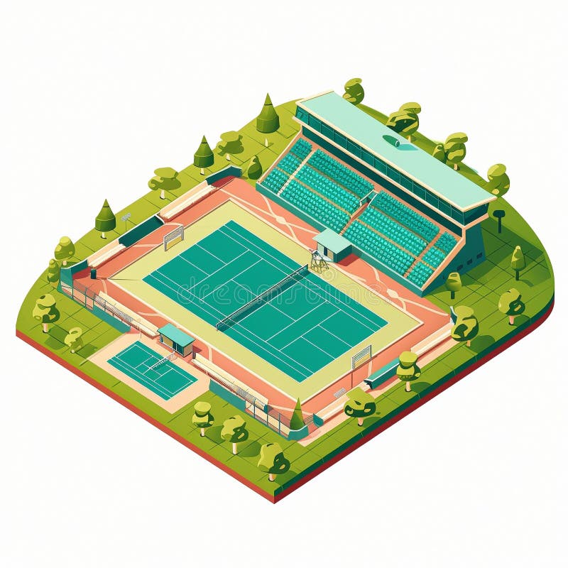 Project Teamwork in Sports . Isometric Illustration Stock Photo - Image ...