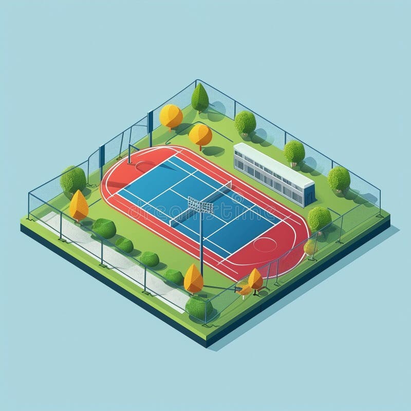 Project Teamwork in Sports . Isometric Illustration Stock Image - Image ...