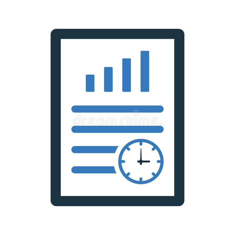 Project, Time Icon . Simple Editable Vector Design Isolated on a White ...