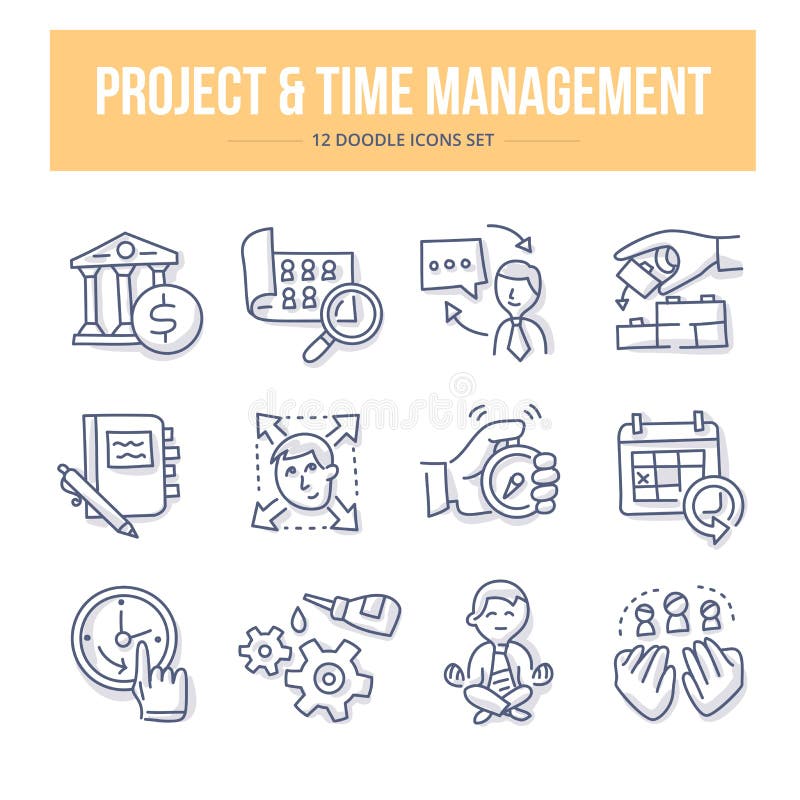 Management Icons Doodle Stock Illustrations – 4,350 Management Icons ...