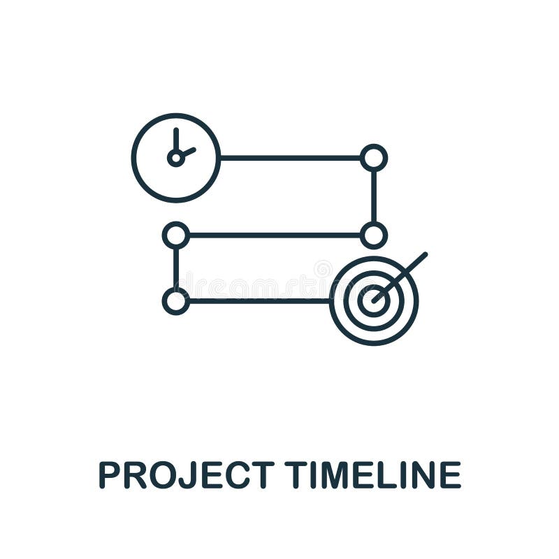 Project Timeline Icon. Line Element from Project Development Collection ...