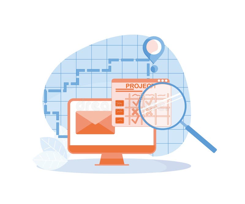 Project Tracking Concept. Successful Business Project Planning ...