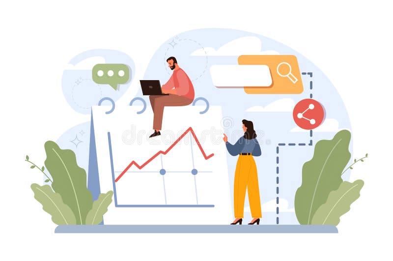 Project Tracking Concept. Successful Business Project Planning Stock ...