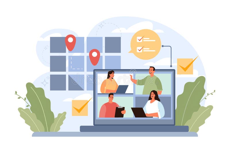 Project Tracking Concept. Successful Business Project Planning Stock ...