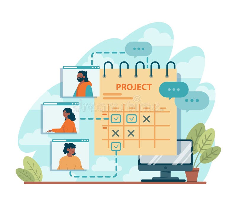 Project Tracking Concept. Successful Business Project Planning Stock ...