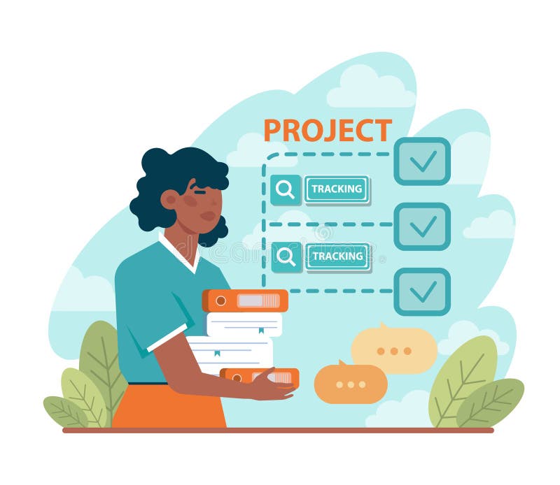 Project Tracking Concept. Successful Business Project Planning Stock ...