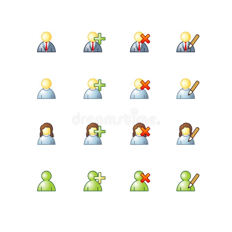 Project users icons stock vector. Illustration of symbol - 3222429