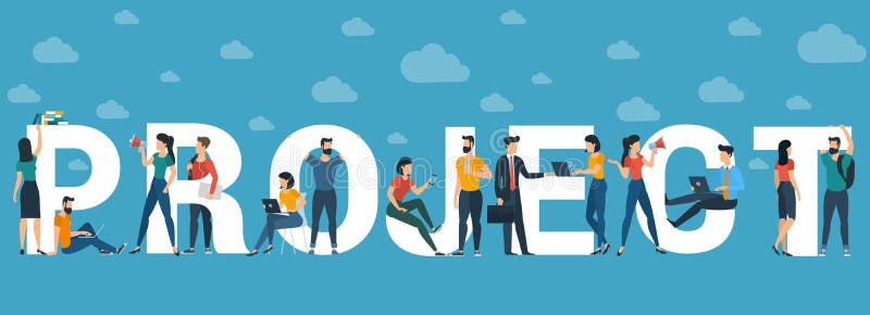 Project Vector Concept for Web Site Header Stock Vector - Illustration ...