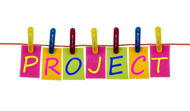 Project Word Letters on Wooden Blocks on Table. Business Risk ...