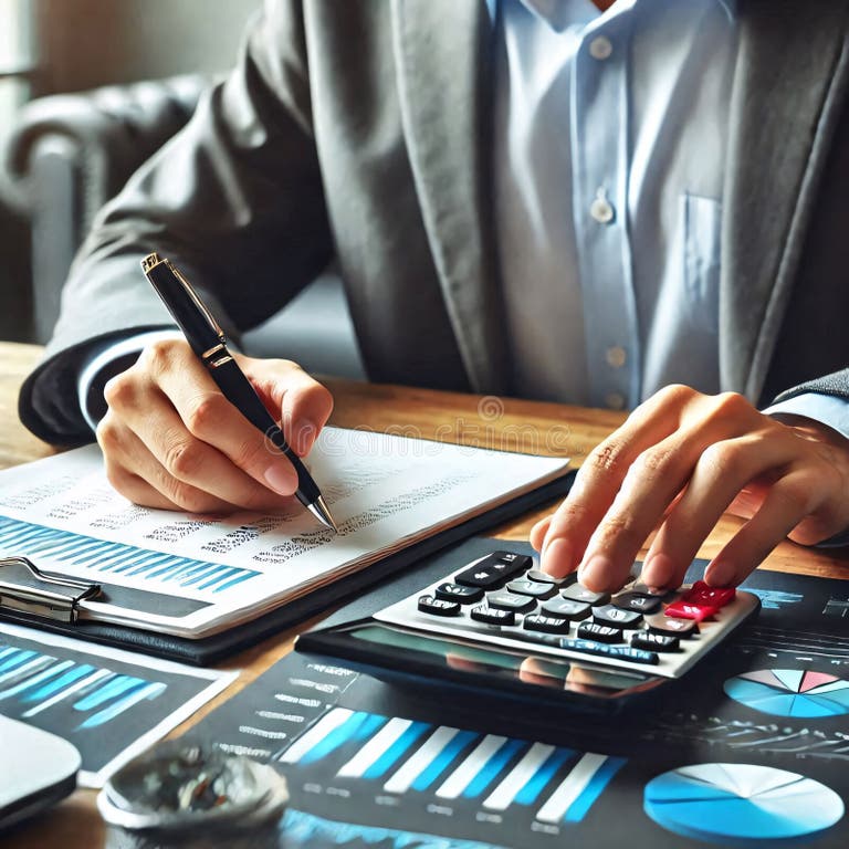 Project Work with Calculator and Pen Generative for AI Stock ...