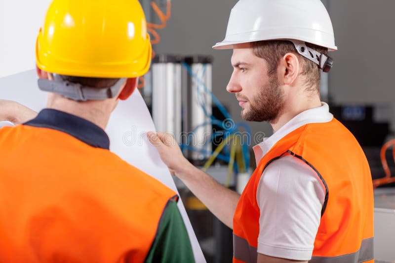 Project Workers during Their Job Stock Image - Image of management ...