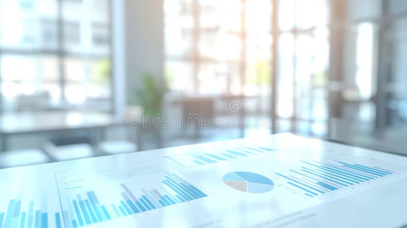 Projected Financial Charts and Graphs Displaying Positive Growth and ...