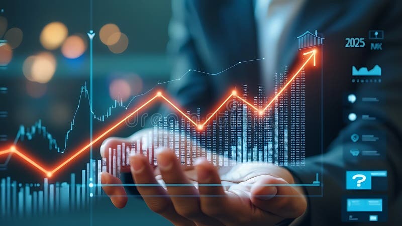 2025: Projected Growth and Success Stock Illustration - Illustration of ...