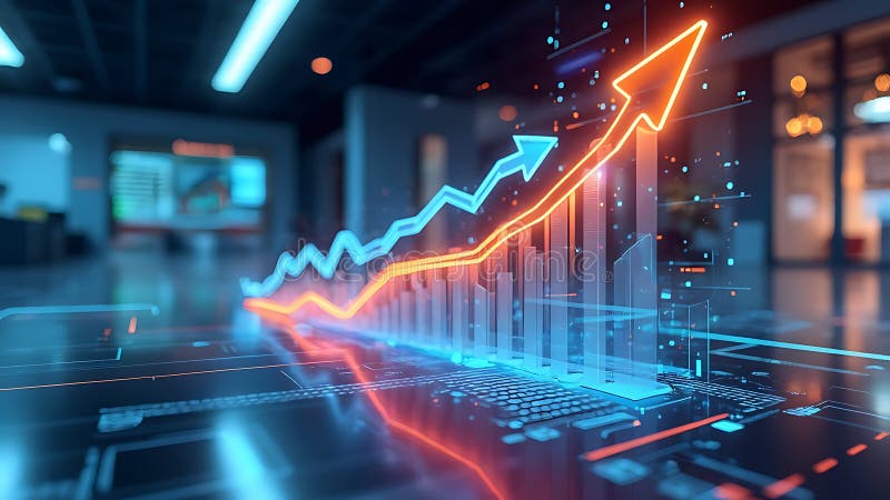 2025: Projected Growth and Success Stock Illustration - Illustration of ...