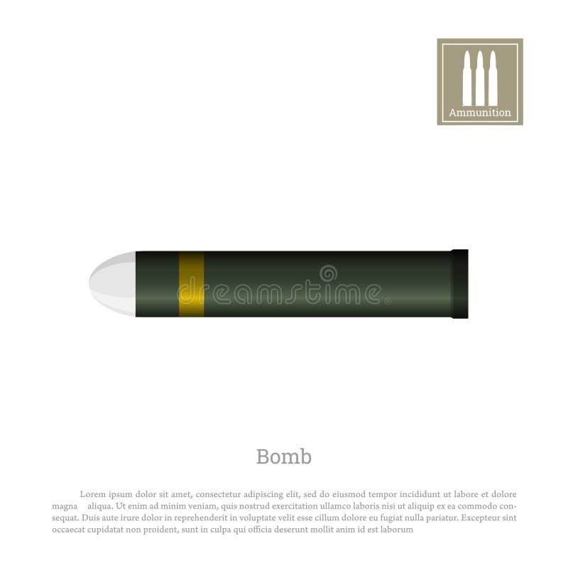 Projectile Drawing on a White Background Stock Vector - Illustration of ...