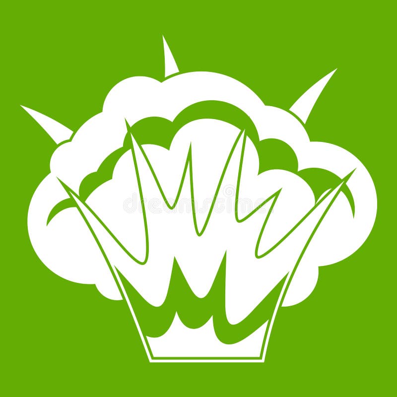 Projectile Explosion Icon White Stock Vector - Illustration of ...